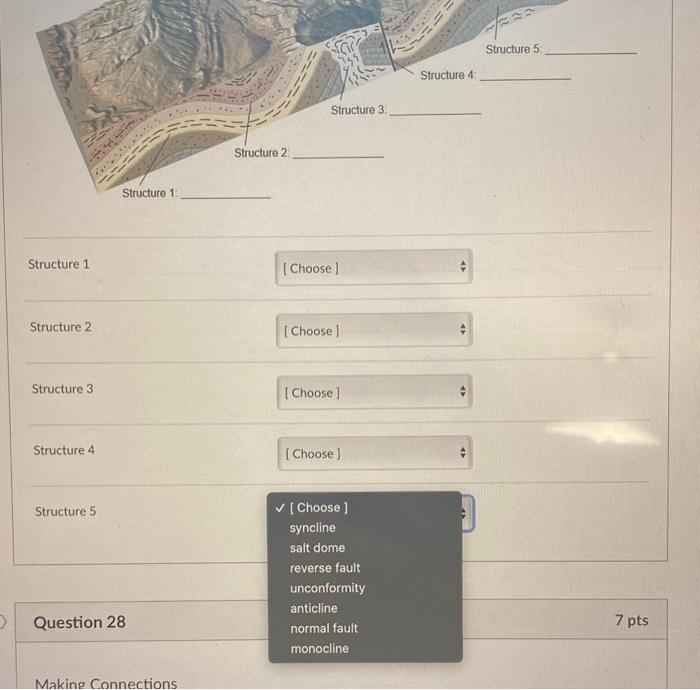 Solved Geologic Structures and Energy Resources Select the | Chegg.com