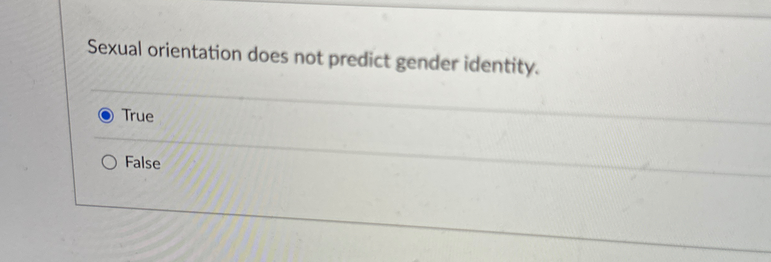 Solved Sexual orientation does not predict gender | Chegg.com