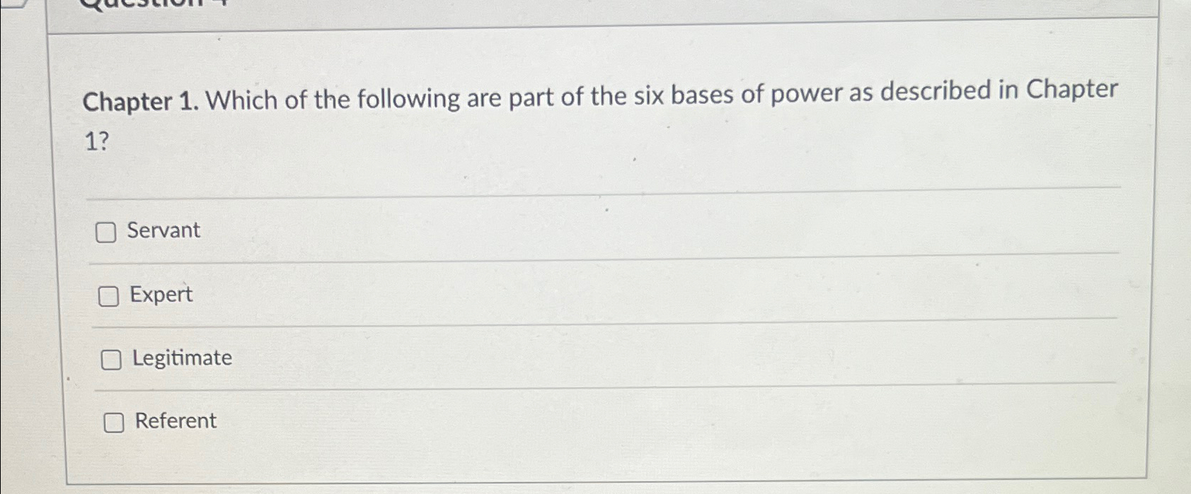 Solved Chapter 1. ﻿Which of the following are part of the | Chegg.com