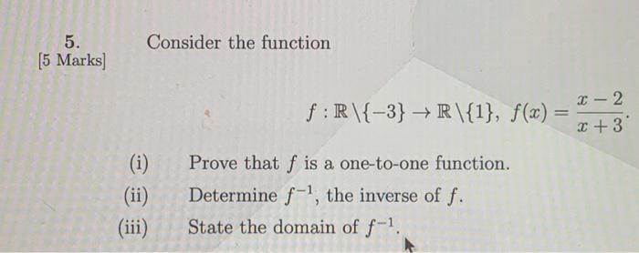 Solved 5. Consider the function [5 Marks] | Chegg.com