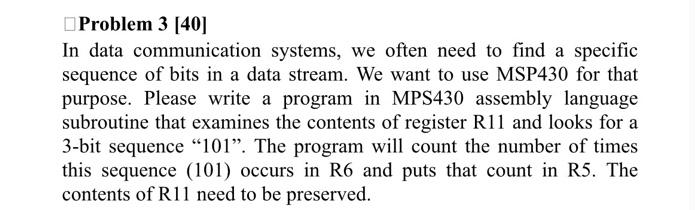 Solved Problem 3 [40] In data communication systems, we | Chegg.com