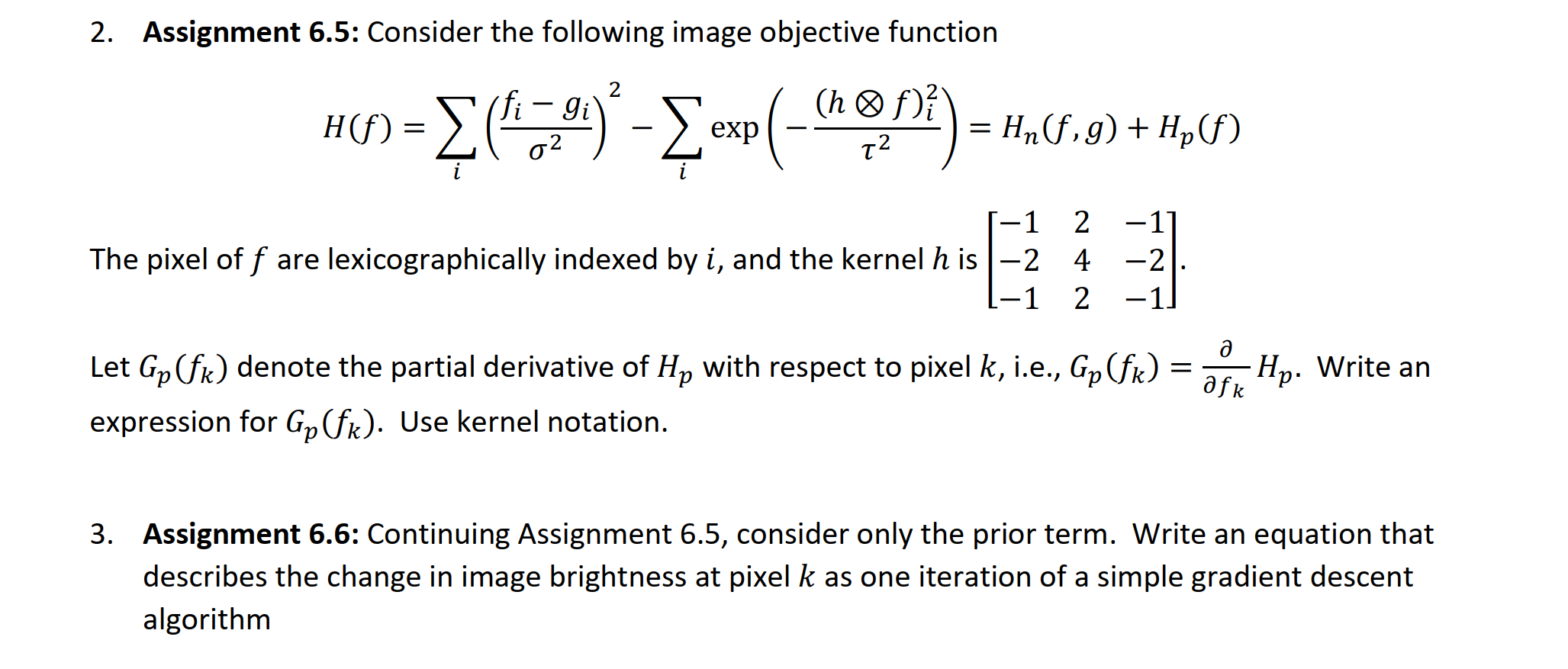 Solved Assignment 6.5: Consider the following image | Chegg.com