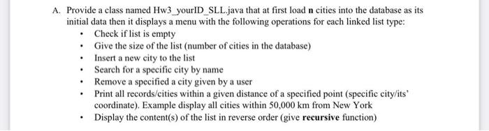 Solved Please write a java program that implements a | Chegg.com