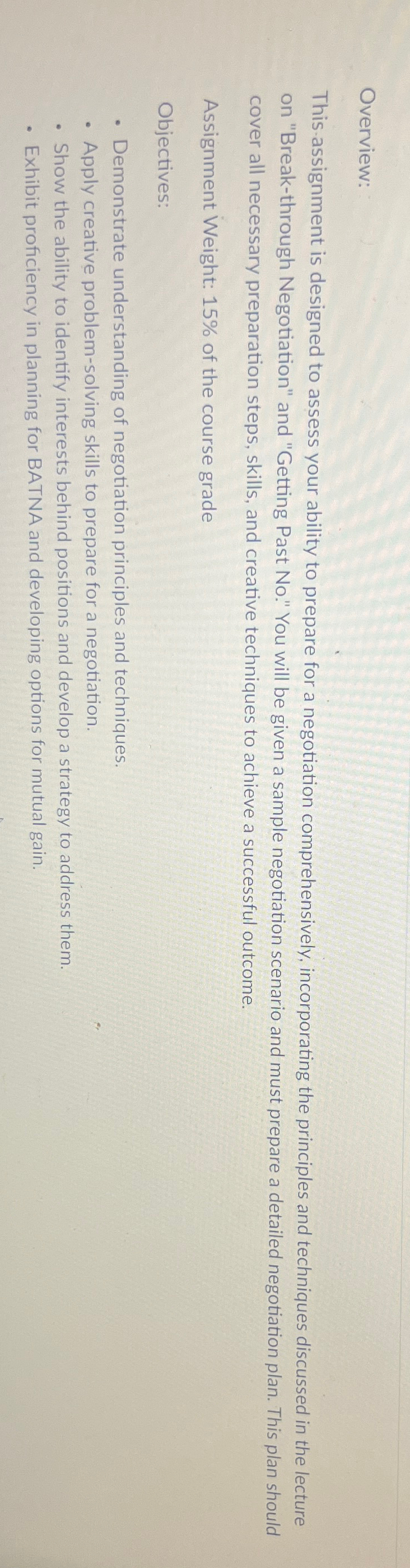 Solved Overview:This-assignment is designed to assess your | Chegg.com