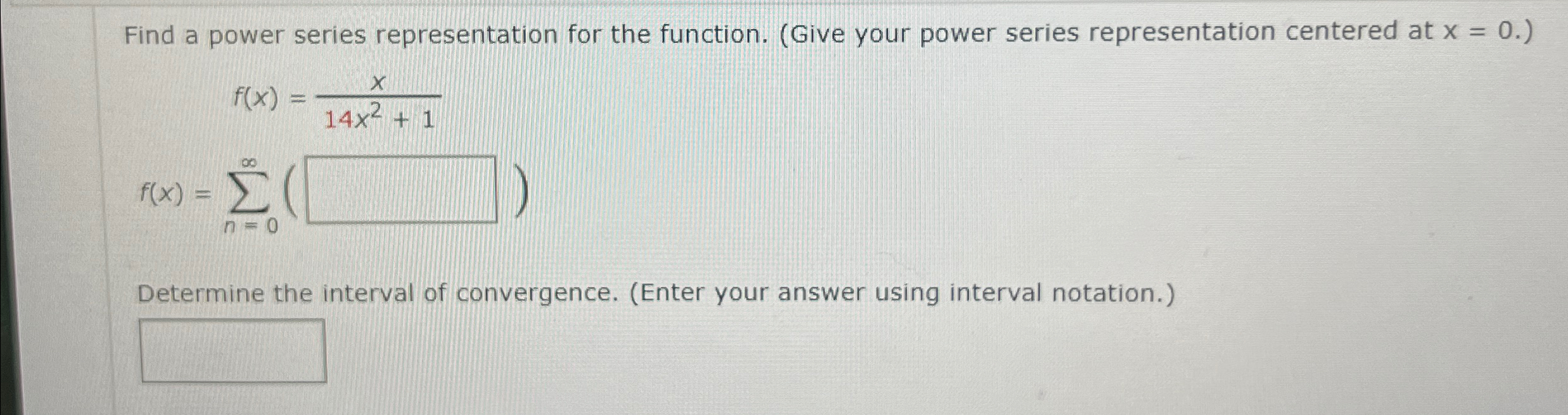 Solved Find a power series representation for the function. | Chegg.com