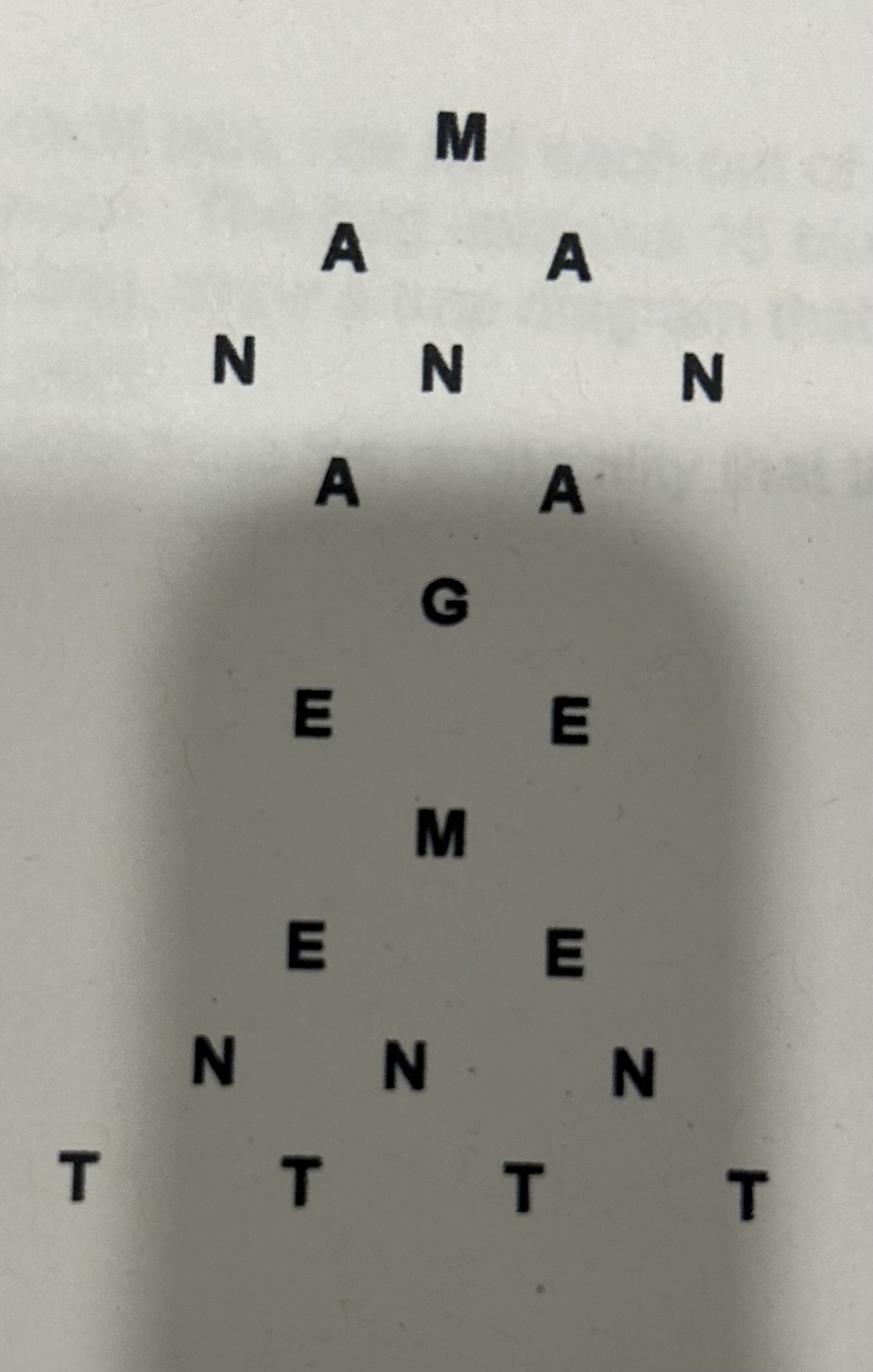 Solved Given the arrangment of letters below, how many | Chegg.com