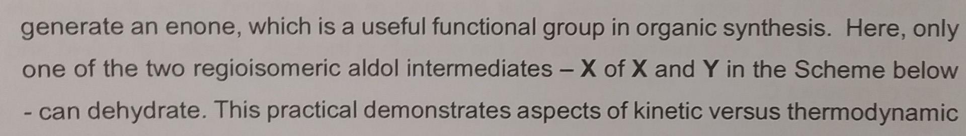 Solved generate an enone, which is a useful functional group | Chegg.com