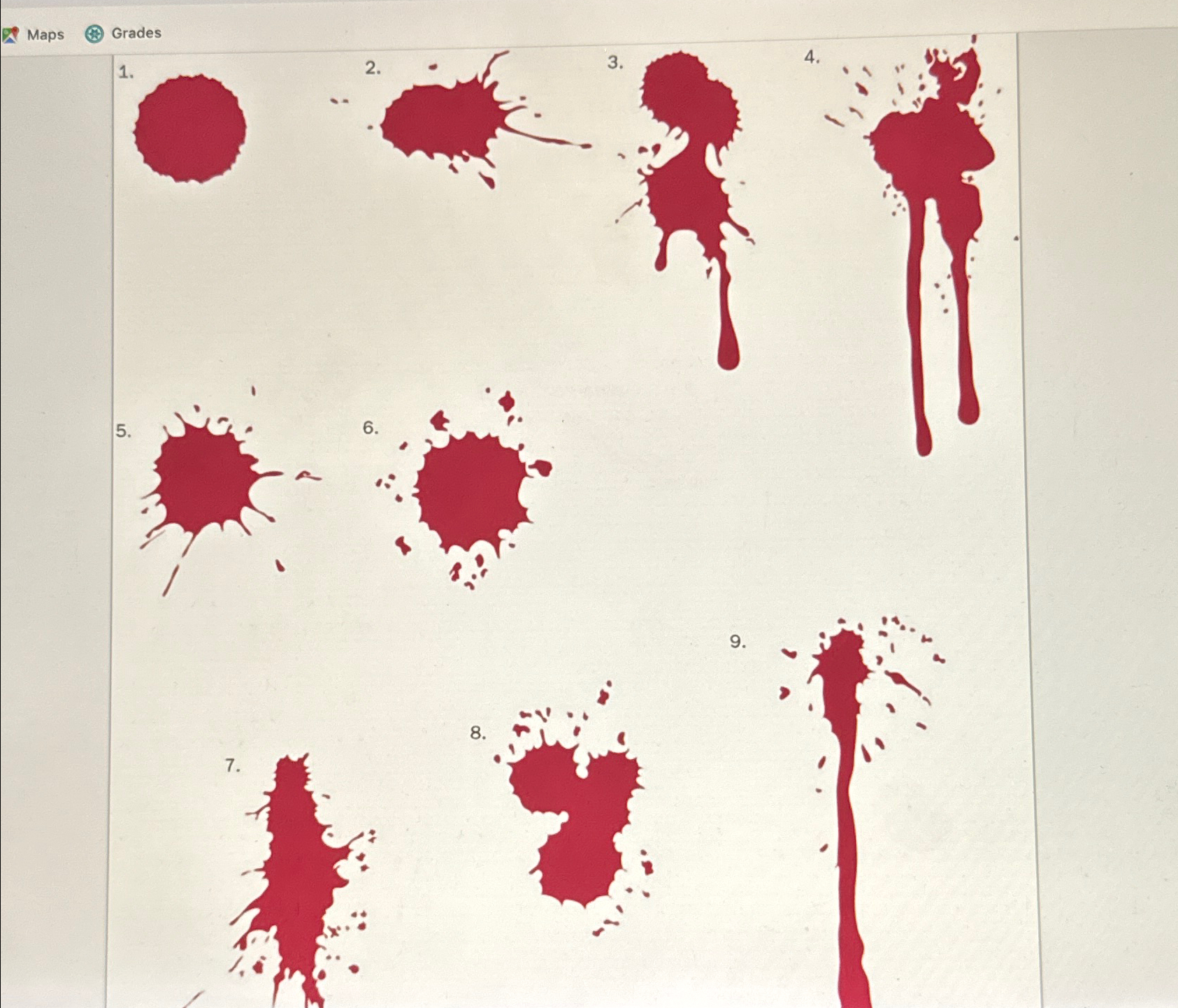 Solved 1.)Which three drops struck the surface closest to a | Chegg.com