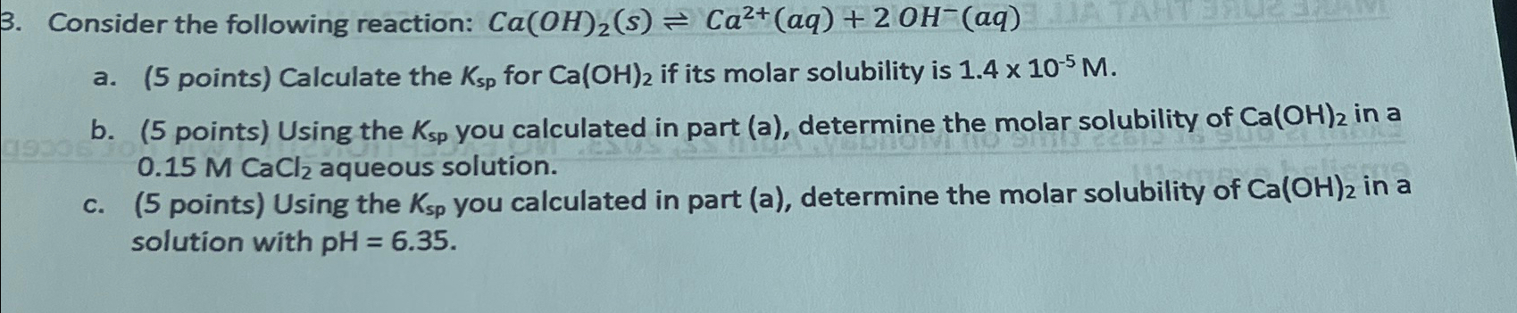 Solved Consider the following reaction: | Chegg.com