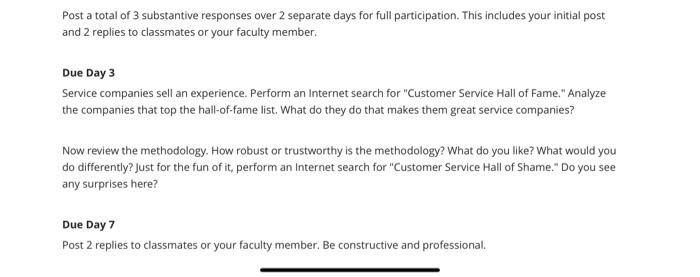 Solved Post a total of 3 substantive responses over 2 | Chegg.com