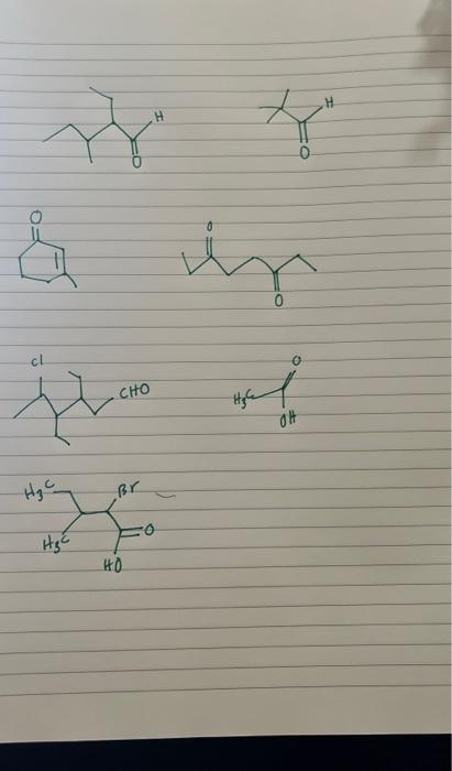 Solved can you name the IUPAC and functional group for these | Chegg.com