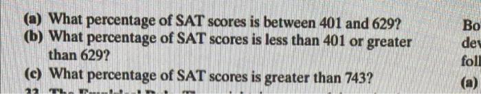 Solved "The Empirical Rule: SAT math scores have a | Chegg.com