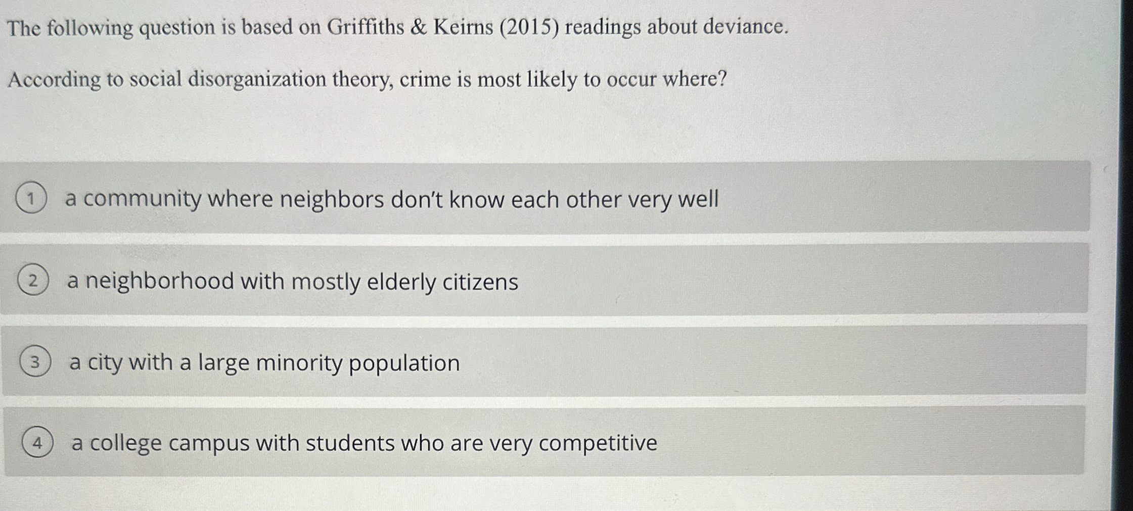 Solved The following question is based on Griffiths & Keirns | Chegg.com