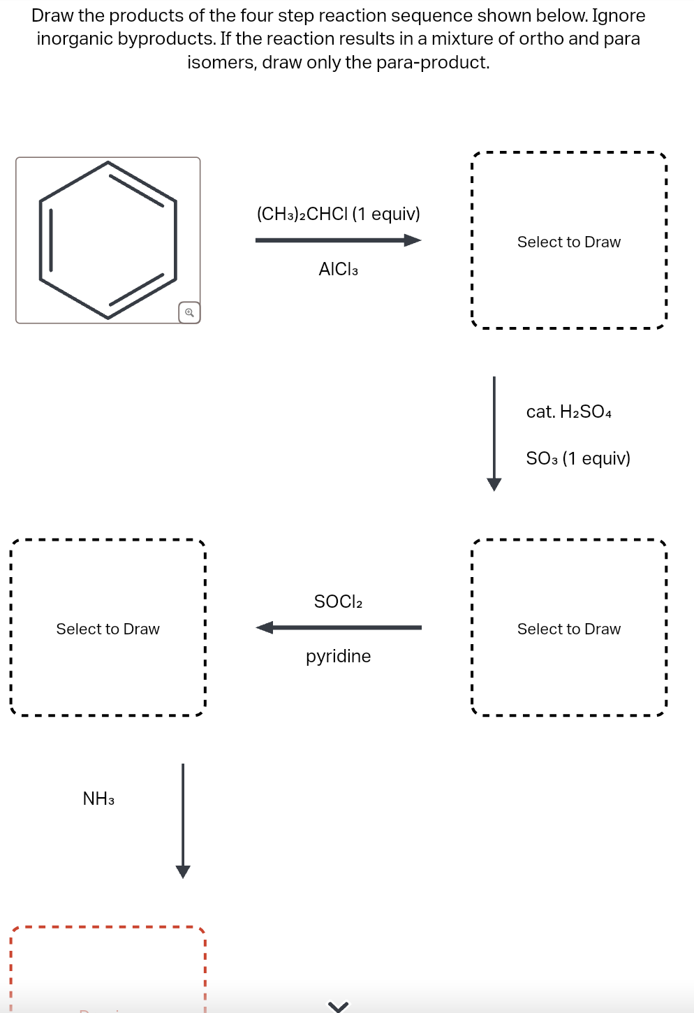 Solved Draw the products of ﻿the four step reaction sequence | Chegg.com