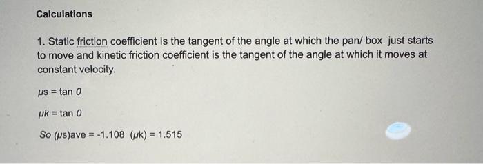 Coefficient of Friction1. Static friction coefficient | Chegg.com