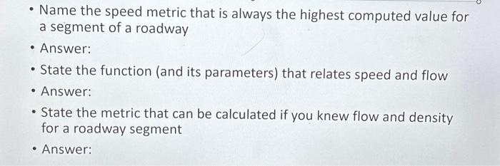 Solved - Name the speed metric that is always the highest | Chegg.com