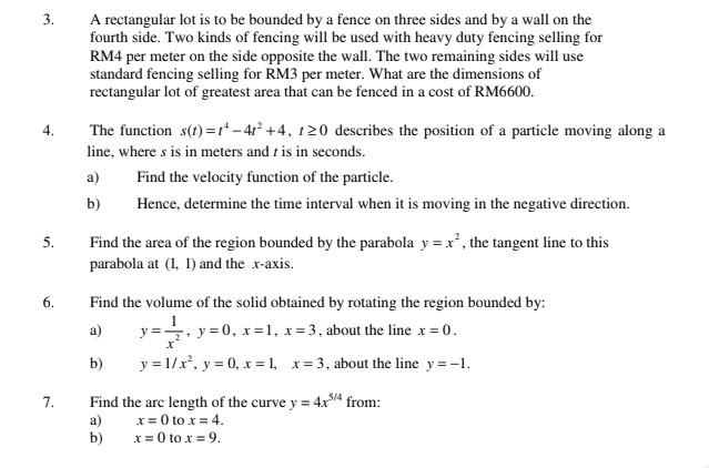 Solved 3. A rectangular lot is to be bounded by a fence on | Chegg.com