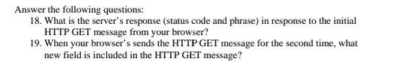 Solved Answer the following questions: 18. What is the | Chegg.com