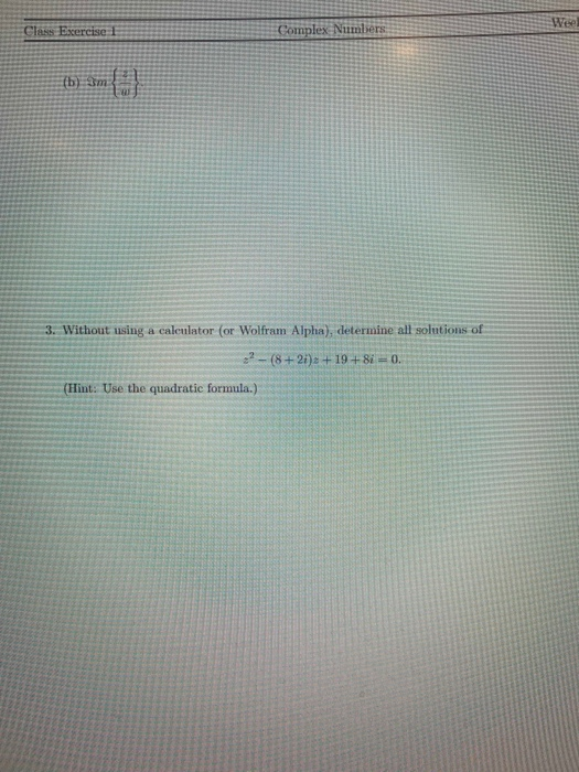 Solved MATHEMATICS AND STATICS Name Student# Class Exercise | Chegg.com