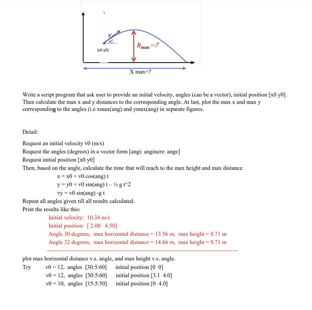 Solved Matlab:Write a script program that ask user to | Chegg.com
