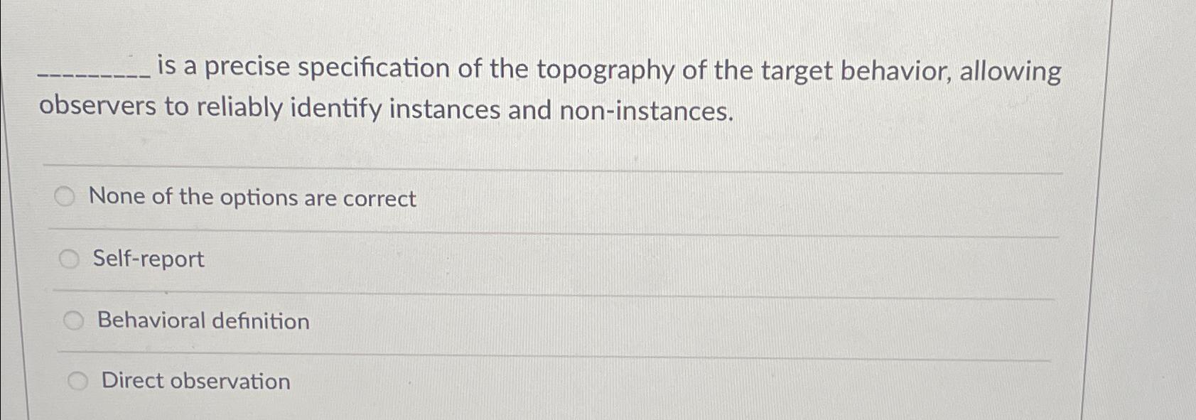 Solved is a precise specification of the topography of the | Chegg.com