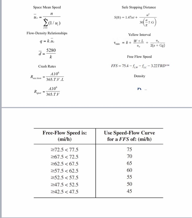 Solved iA freeway is to be designed to provide LOS C for the | Chegg.com
