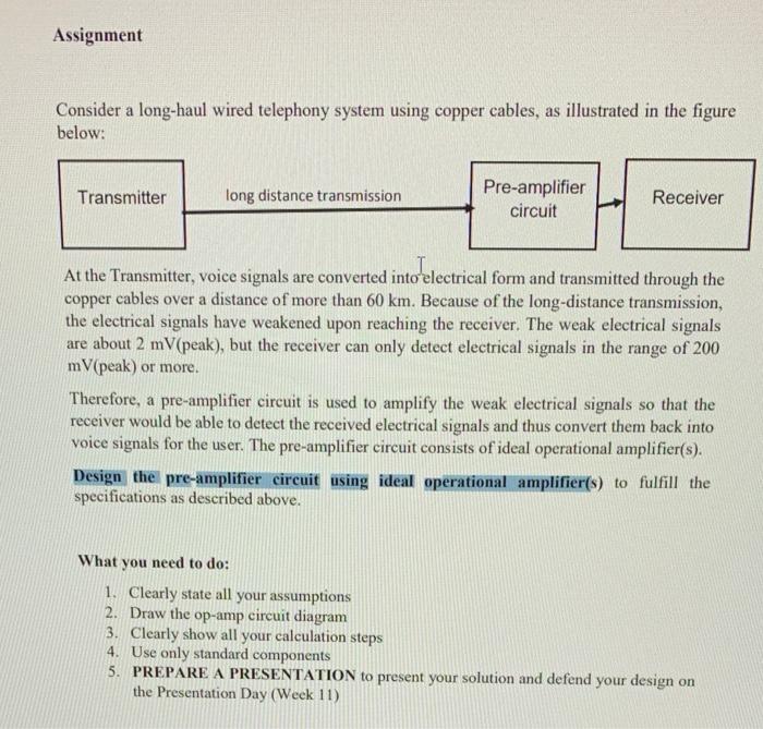 Solved Assignment Consider a long-haul wired telephony | Chegg.com