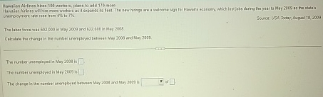 Solved Hawafan Airines hikes tha workats, plars to ade 170 | Chegg.com