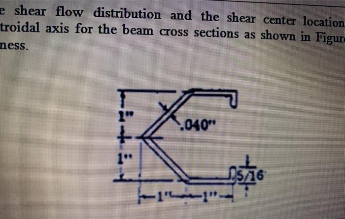 Determine the shear flow distribution and the shear | Chegg.com