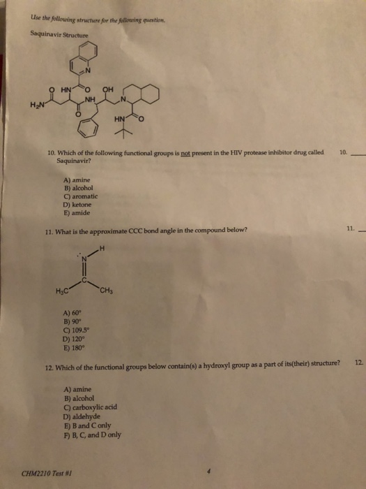 Solved Use the following structure for the following | Chegg.com