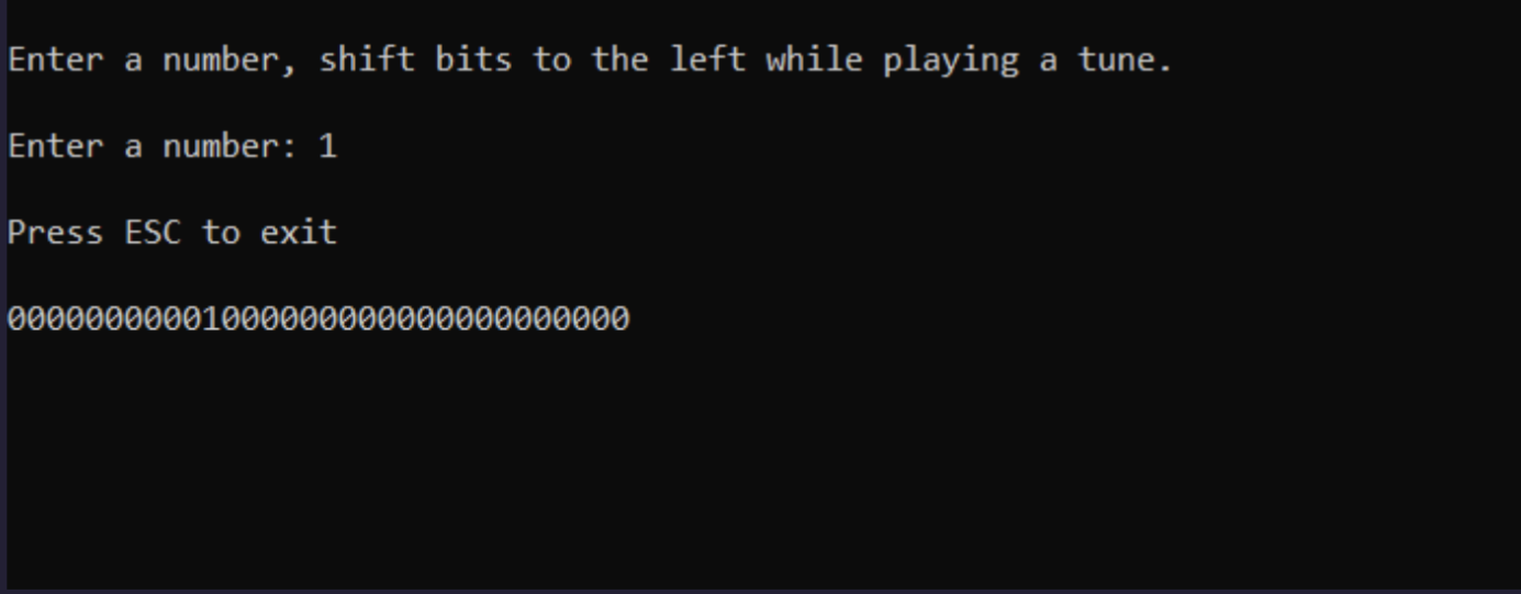 Solved Part B: Bit Manipulation Create a project called | Chegg.com