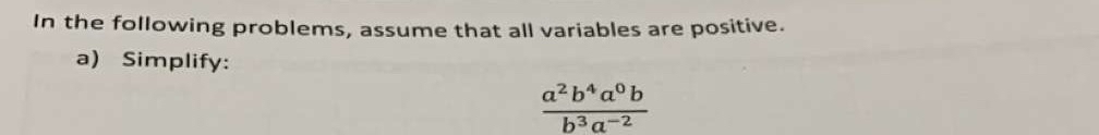 Solved In the following problems, assume that all variables | Chegg.com