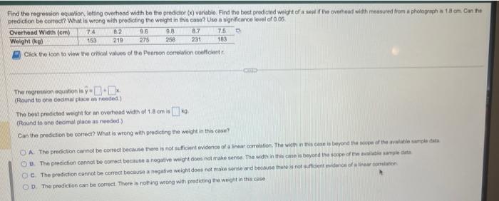 Solved prediction be cortect? What ia wrong with predicting | Chegg.com