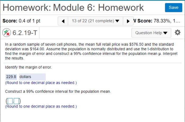 Solved Save Homework: Module 9: Homework Score: 0 of 1 pt 13 | Chegg.com