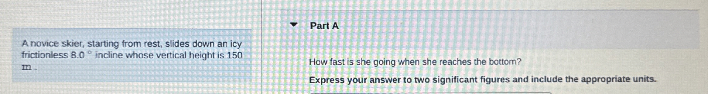 Solved A novice skier, starting from rest, slides down an | Chegg.com