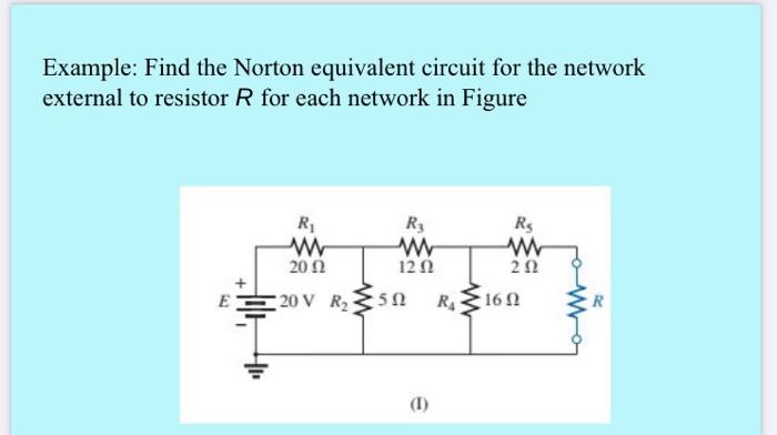 Solved Example: Find the Norton equivalent circuit for the | Chegg.com