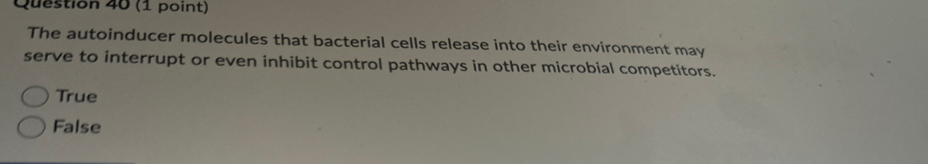 Solved The autoinducer molecules that bacterial cells | Chegg.com