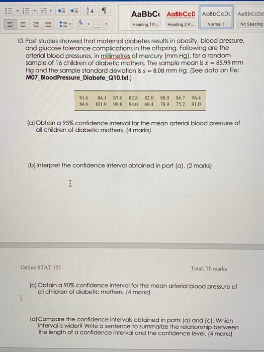 Solved AaBbCcDd TILL AaBbC6 AaBbCCD AaBbCcDc Heading 1 P... | Chegg.com