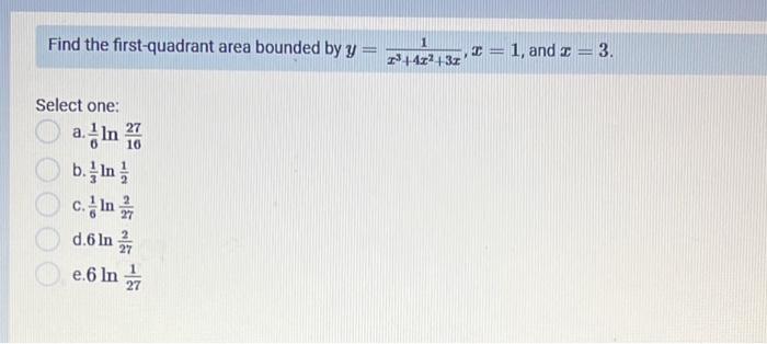 Solved Find the first-quadrant area bounded by | Chegg.com