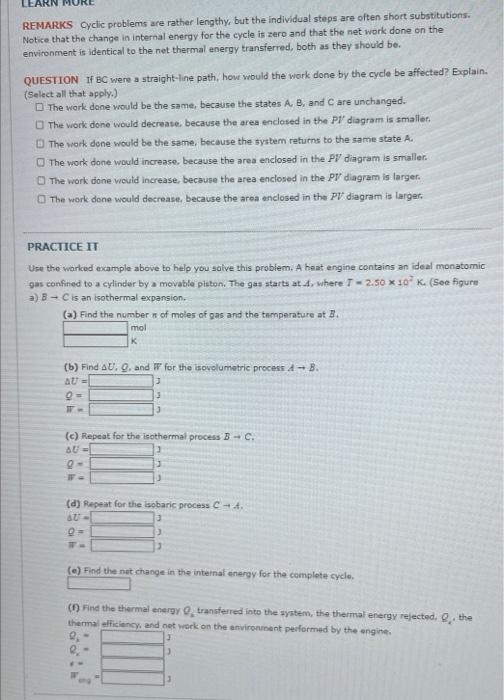 Solved REMARKS Cycic problems are rather lengthy, but the | Chegg.com