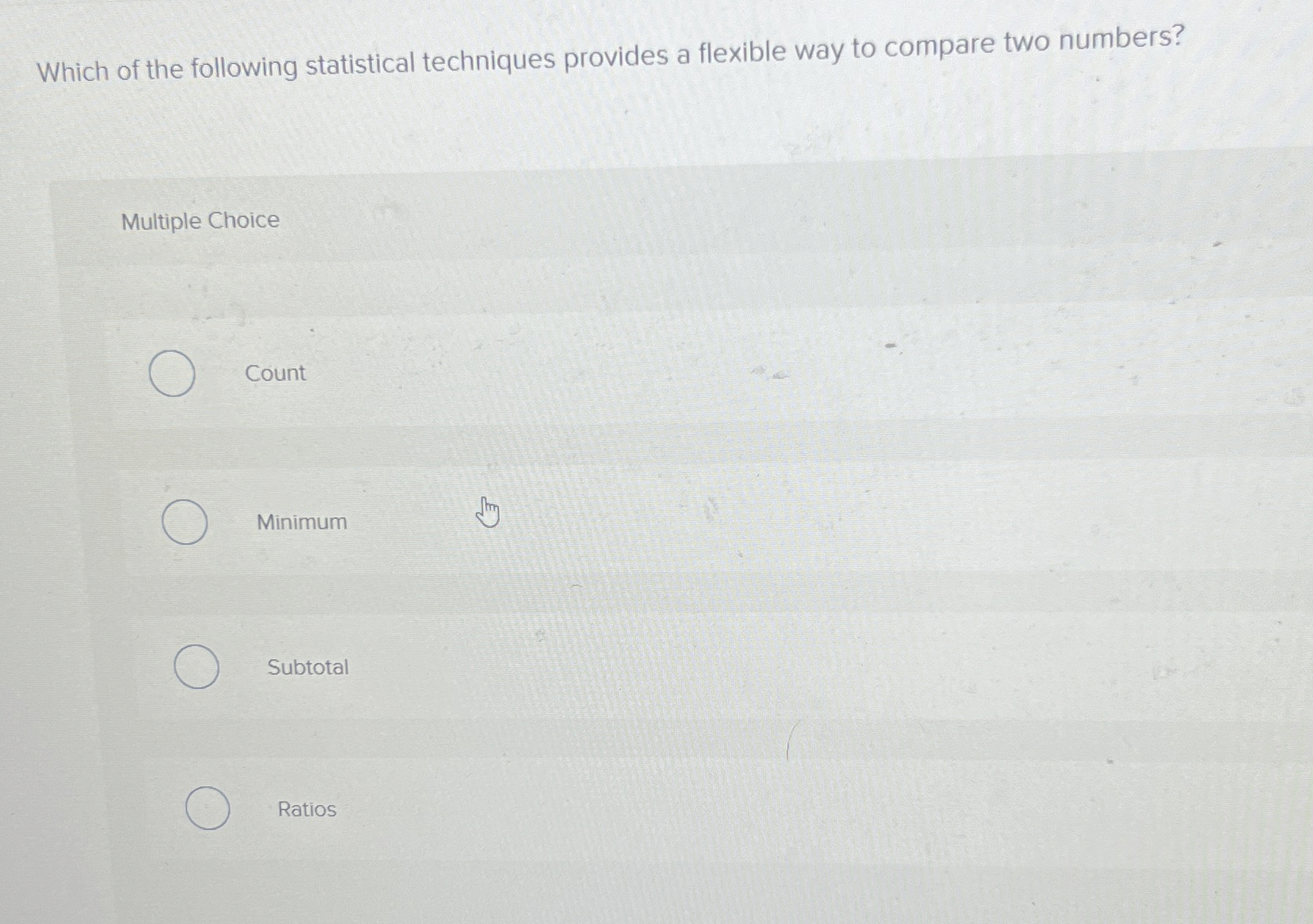 Solved Which of the following statistical techniques | Chegg.com