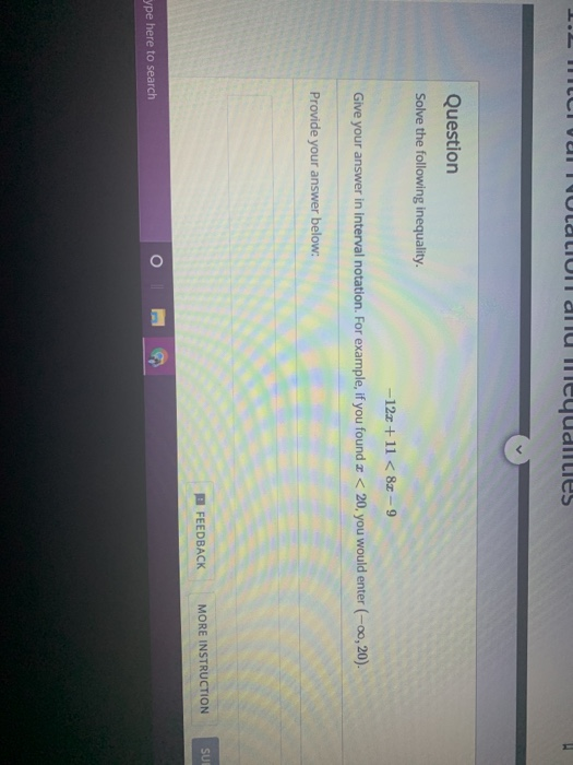 Solved Question Use interval notation and to express the | Chegg.com