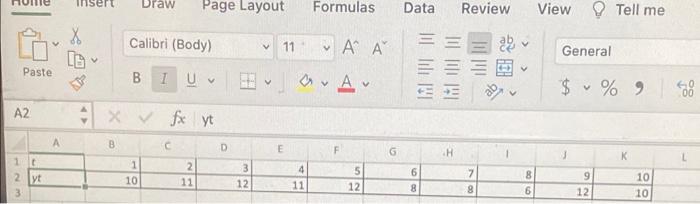 Solved Draw Page Layout Formulas Data Review View Tell me X | Chegg.com