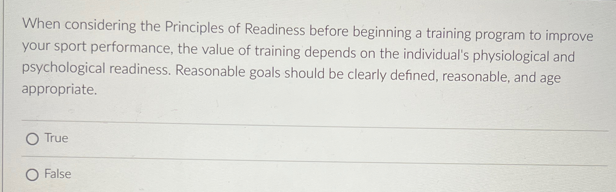 Solved When considering the Principles of Readiness before | Chegg.com