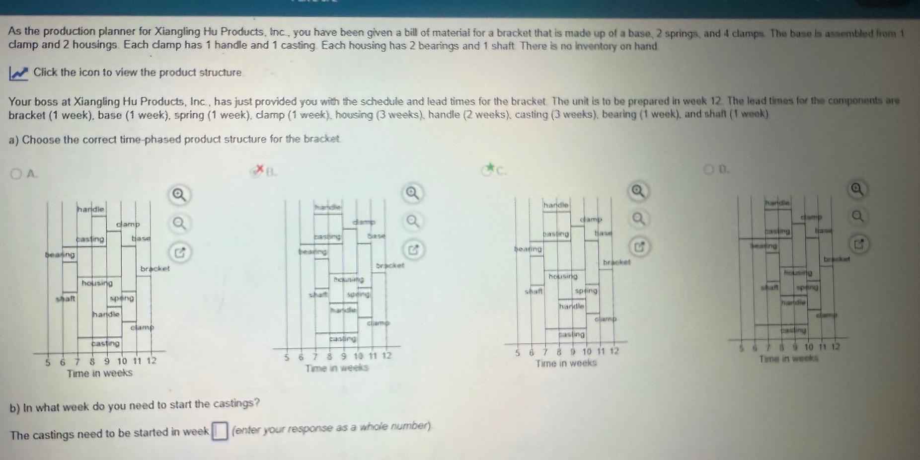 Solved As the production planner for Xiangling Hu Products, | Chegg.com