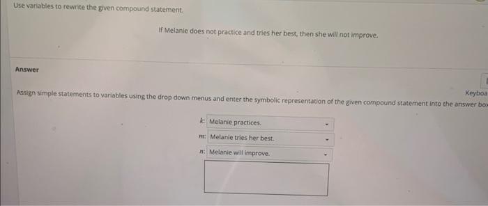 Solved Use variables to rewrite the given compound | Chegg.com