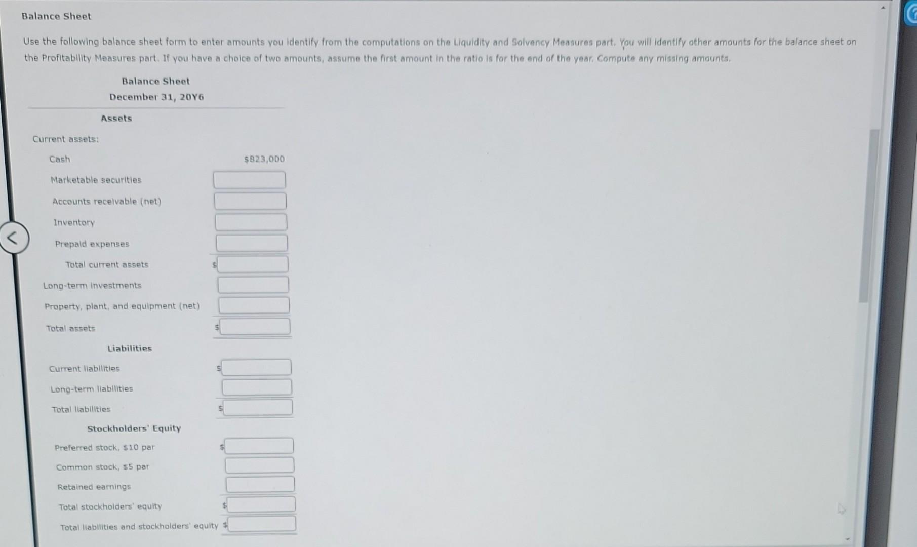 Solved Mastery Problem: Financial Statement Analysis | Chegg.com