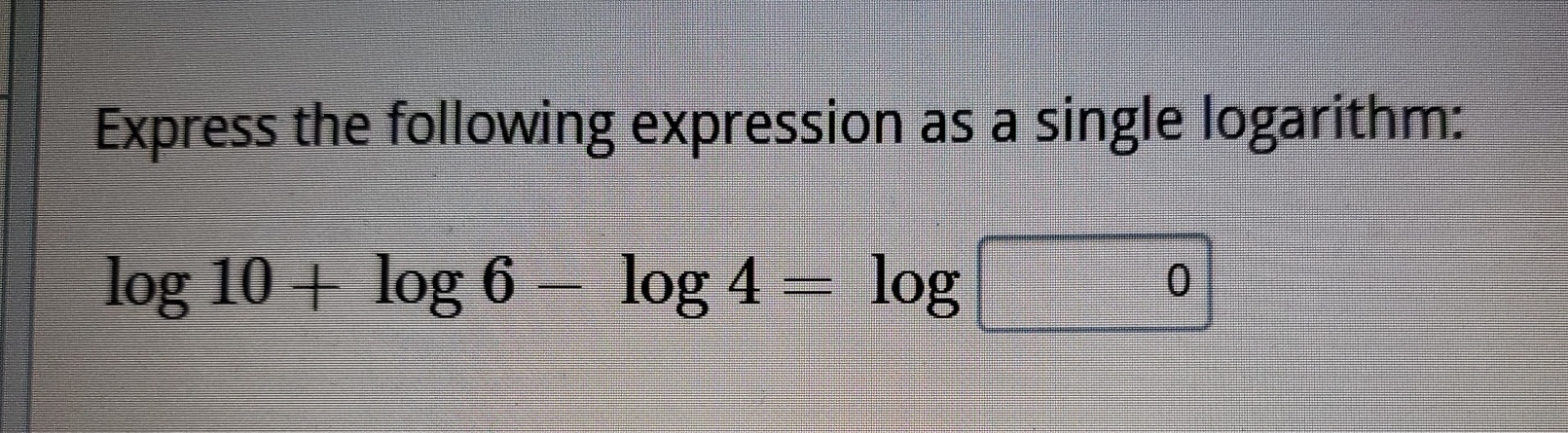 Solved Express the following expression as a single | Chegg.com