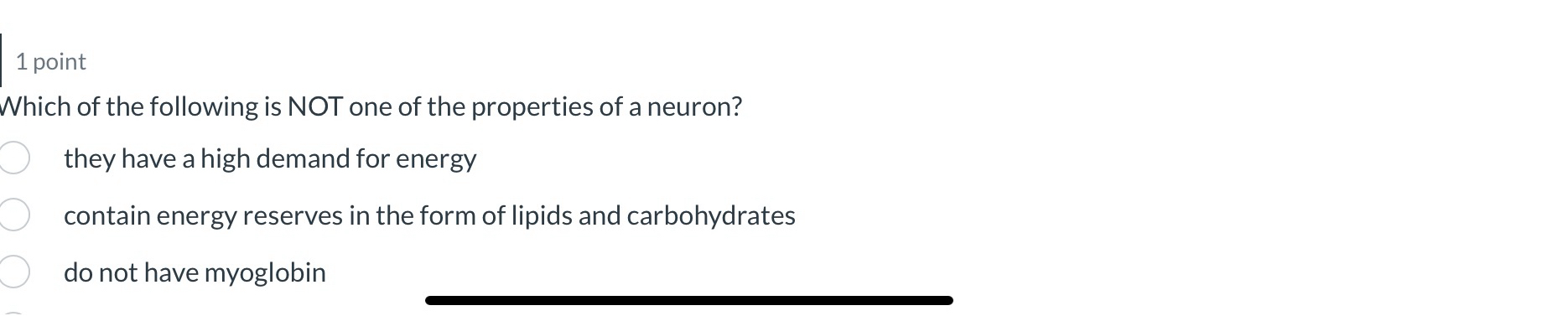 Solved 1 ﻿pointWhich of the following is NOT one of the | Chegg.com