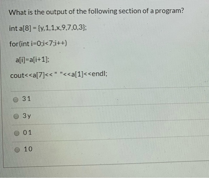 Solved When you run a C++ program, what will appear on the | Chegg.com